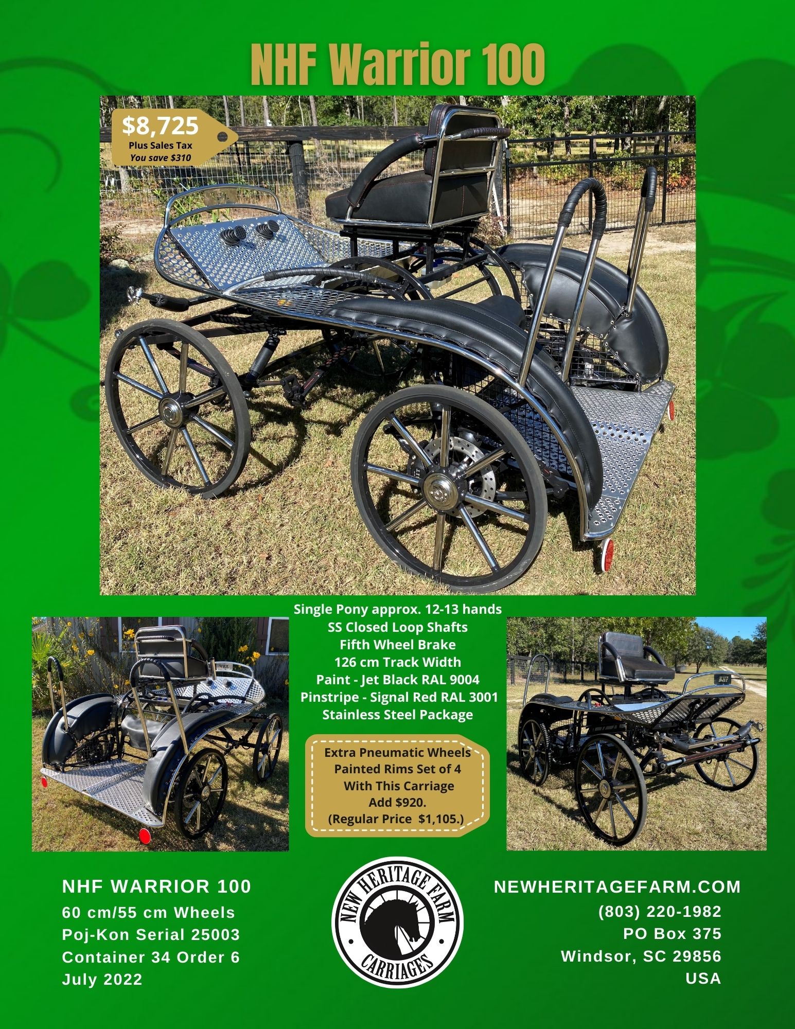 In Stock – New Heritage Farm Carriages